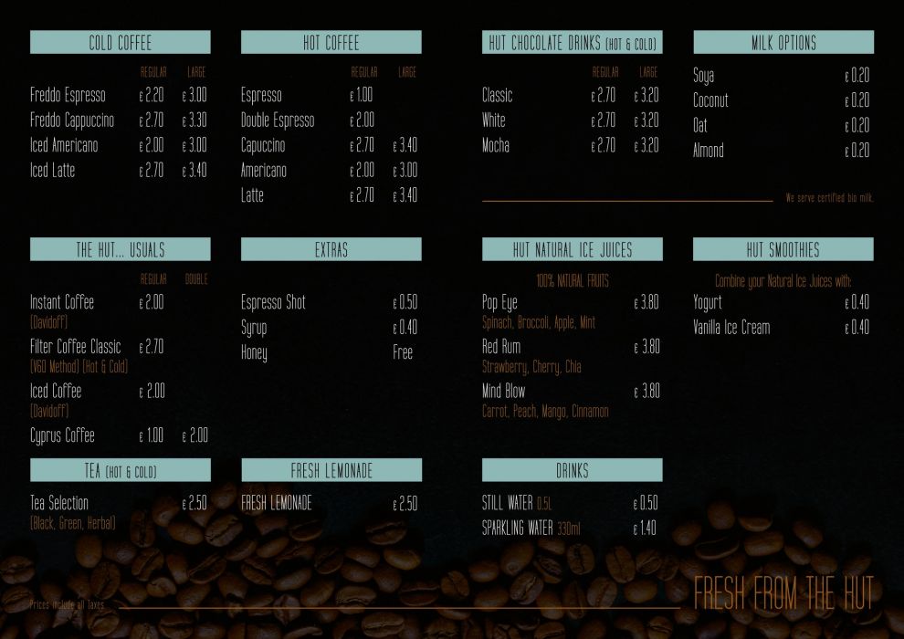 Coffee Hut | Restaurants and Bars | wiz cyprus guide